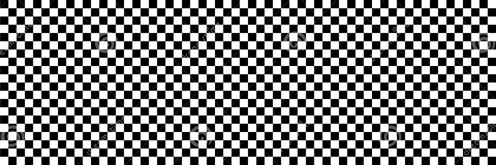 Checkered Racing Flag Horizontal Banner. Seamless Chessboard Pattern in ...