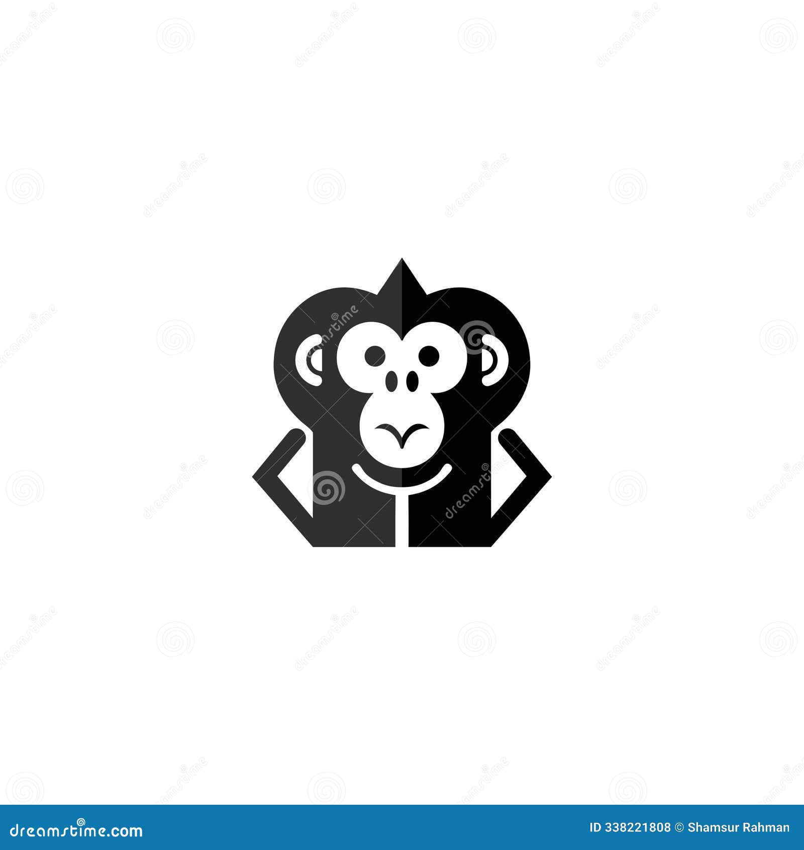 Monkey Logo. Simple Modern Monkey Logo Suitable for Many Businesses ...