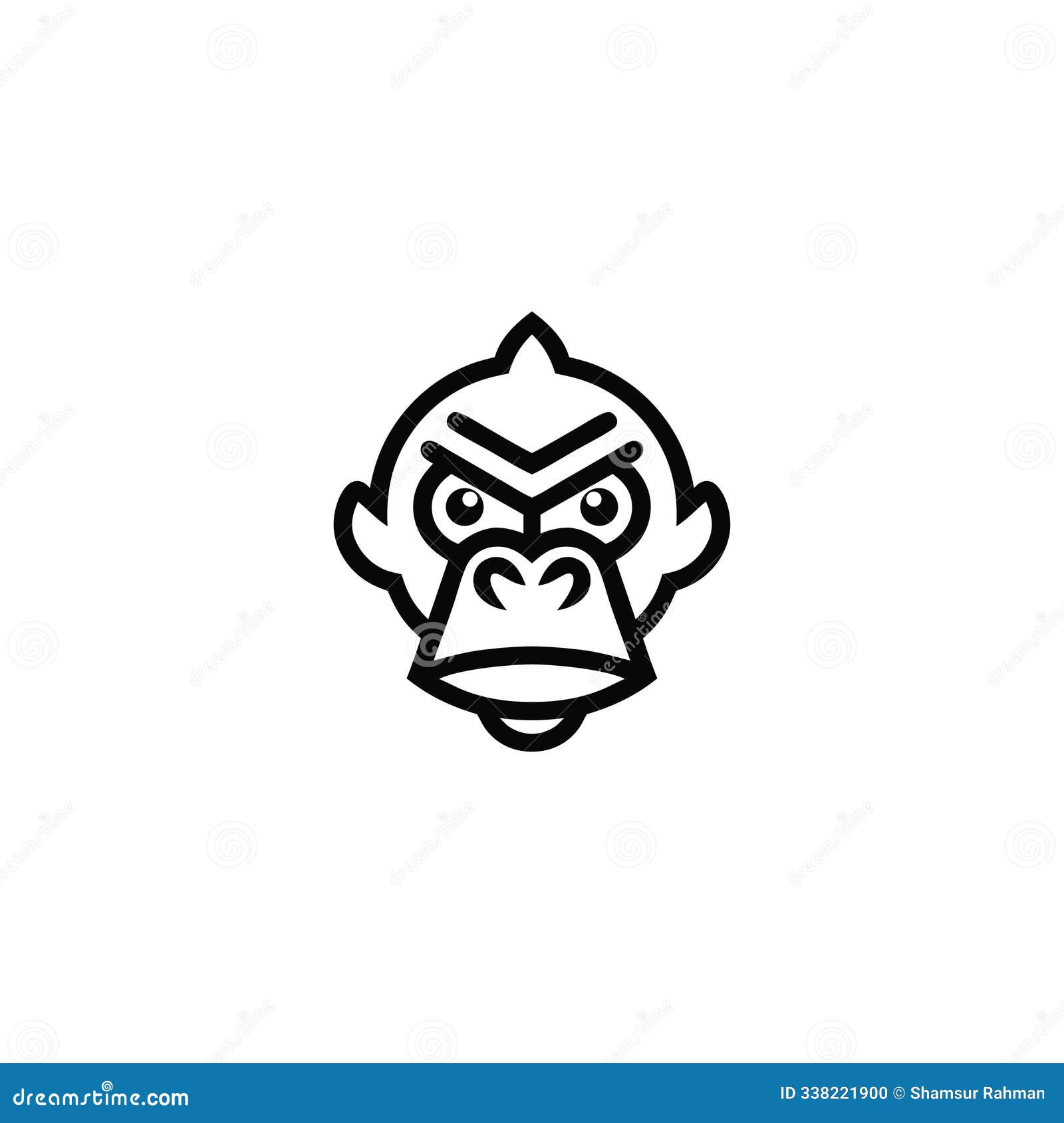 Monkey Logo. Simple Modern Monkey Logo Suitable for Many Businesses ...