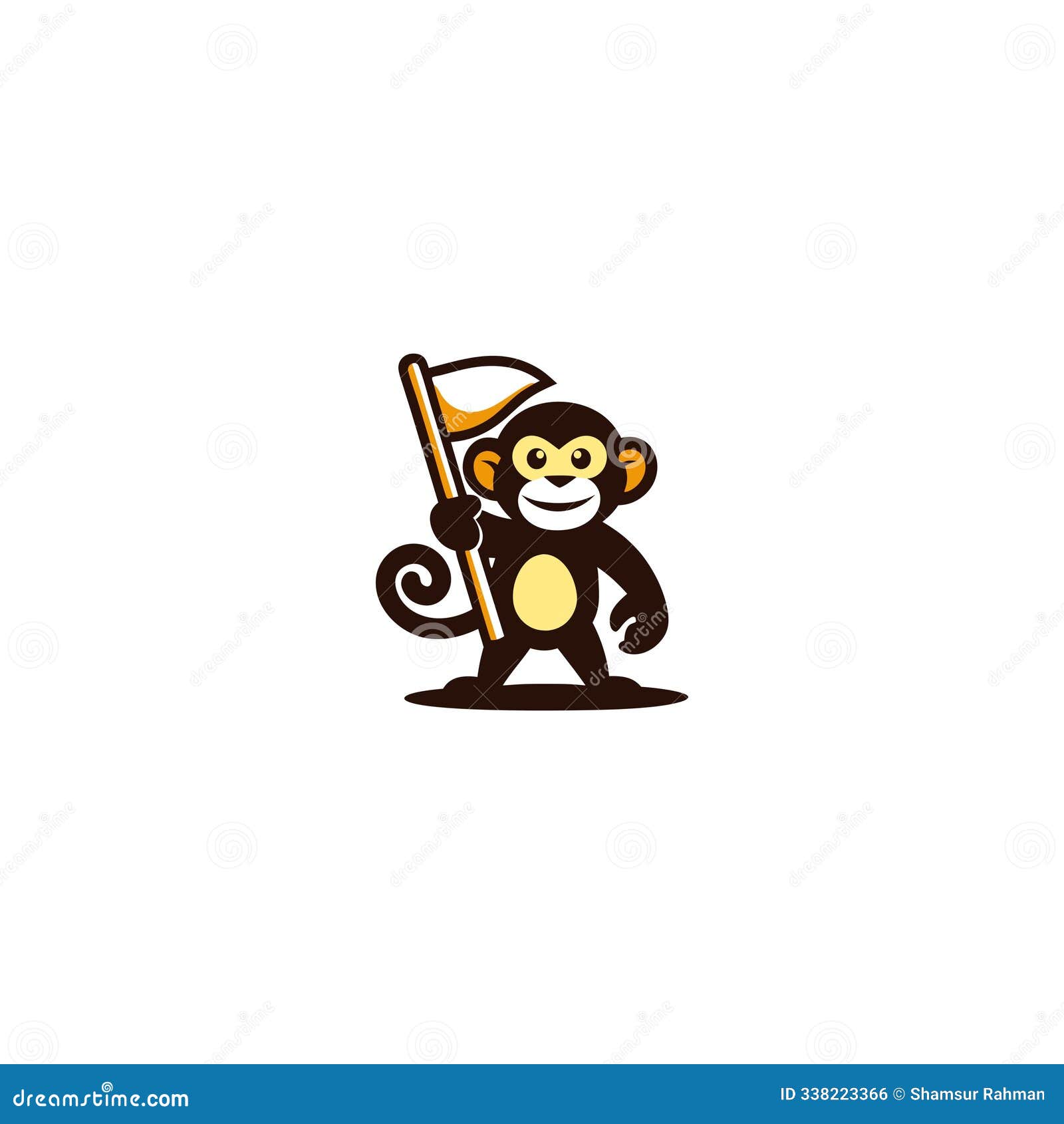 Monkey Logo. Simple Modern Monkey Logo Suitable for Many Businesses ...