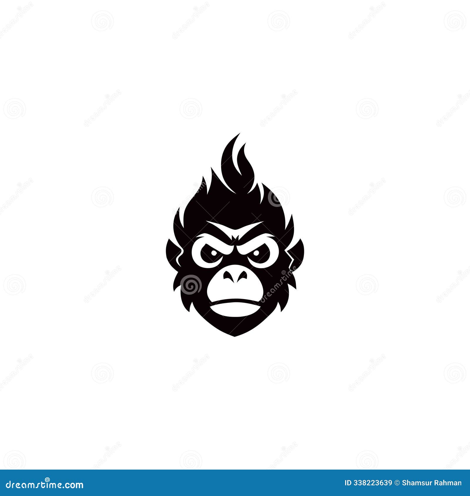 Monkey Logo. Simple Modern Monkey Logo Suitable for Many Businesses ...