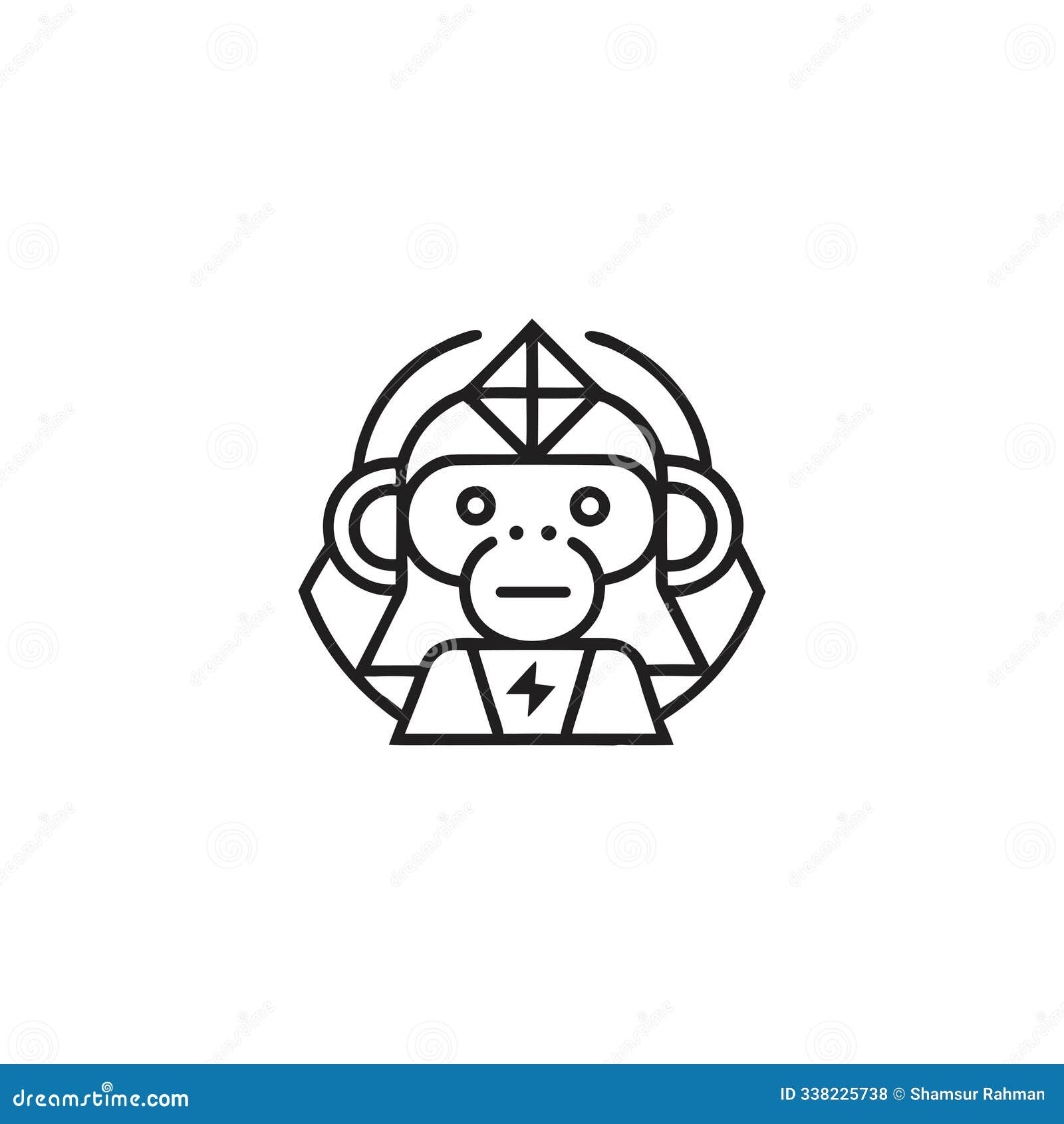 Monkey Logo. Simple Modern Monkey Logo Suitable for Many Businesses ...