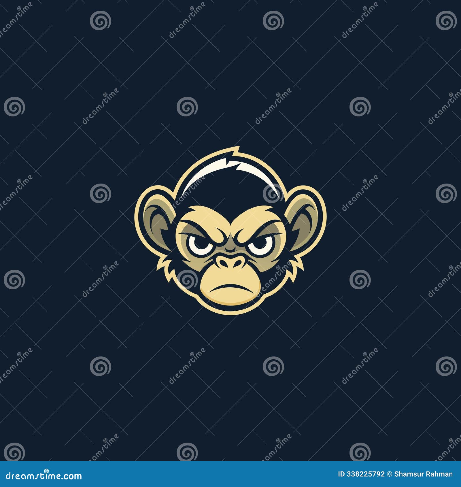Monkey Logo. Simple Modern Monkey Logo Suitable for Many Businesses ...