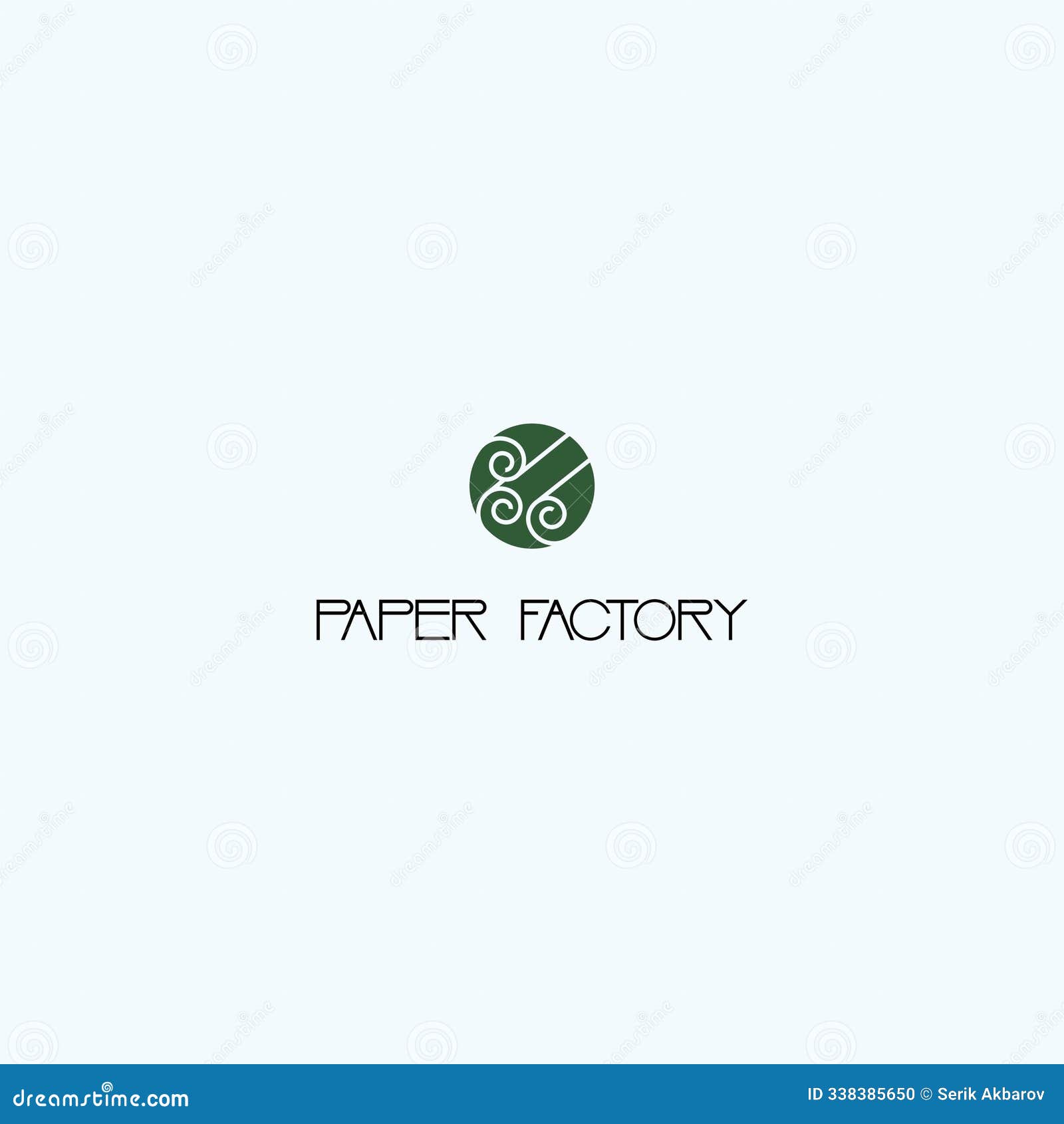 Paper factory stock illustration. Illustration of icon - 338385650