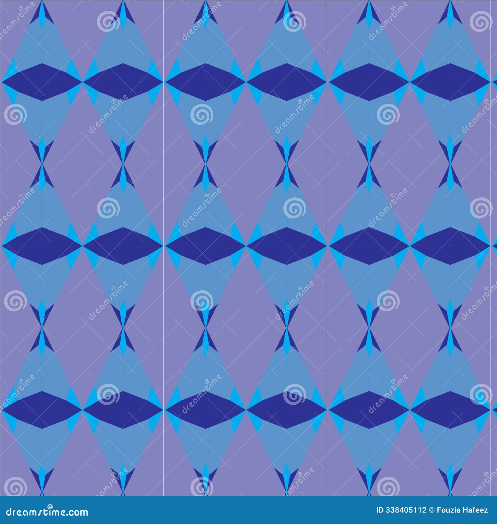 Blue Diamond Geometric Pattern Stock Vector - Illustration of ...