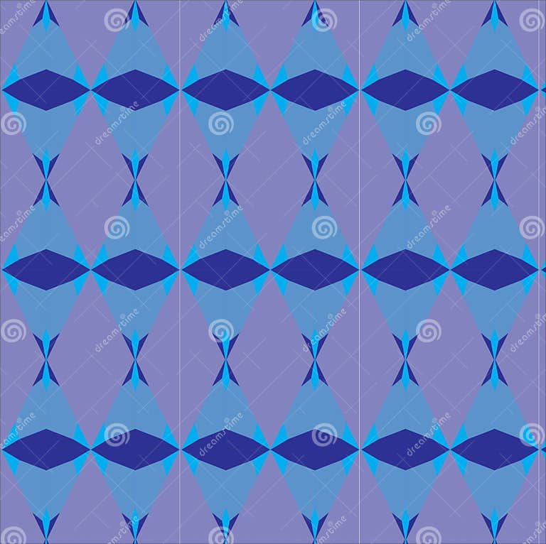 Blue Diamond Geometric Pattern Stock Vector - Illustration of ...