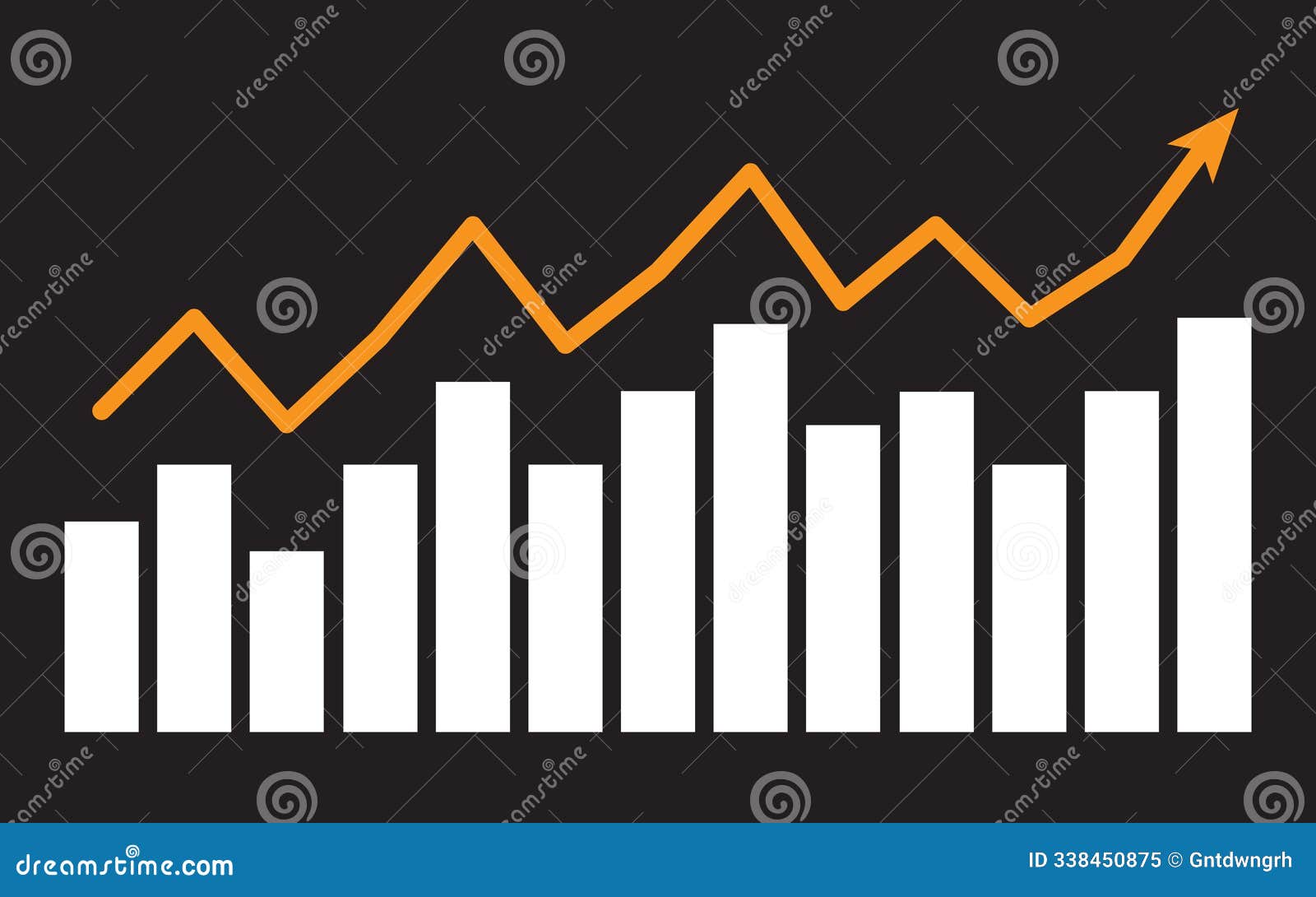 Growing Graph Icon. Growth Success Uptrend Symbol. Growing Graph Icon ...