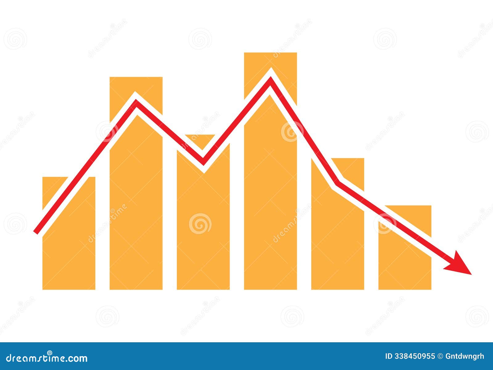 Bankruptcy, Financial Market Crash Icon Design. Stock Illustration - Illustration of income ...