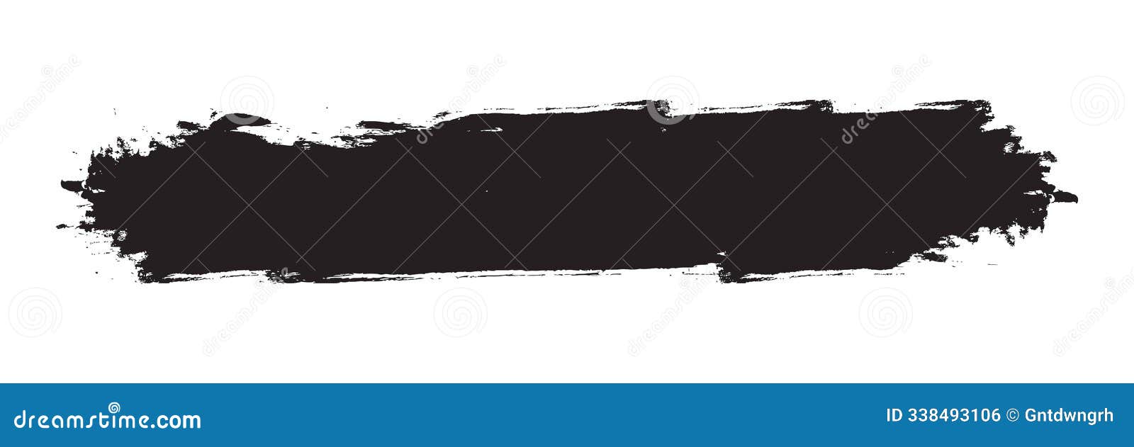 Vector Paint Bold Brush Strokes, Hand Drawn Thick Grunge Lines and ...