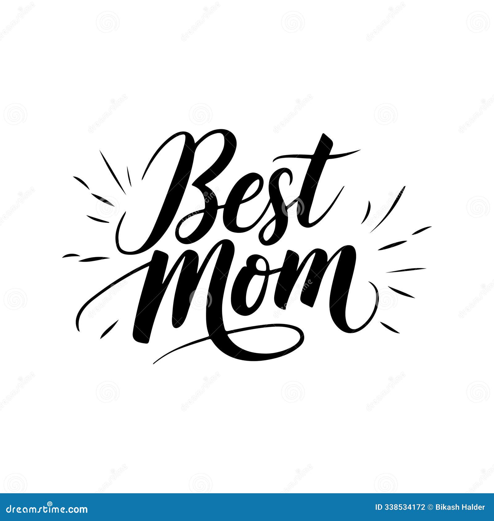 Modern Best Mom Typography Vector Design Stock Vector - Illustration of ...