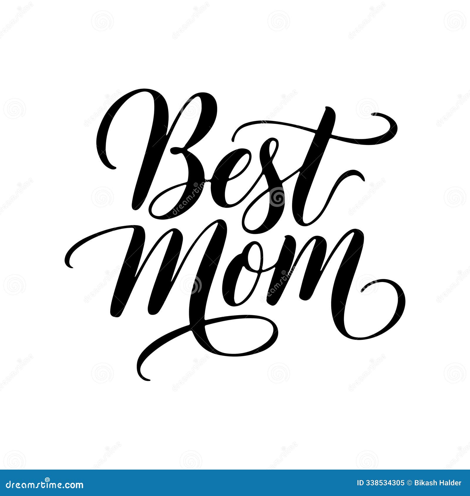 Best Mom Typography Vector Design Stock Vector - Illustration of fonts ...