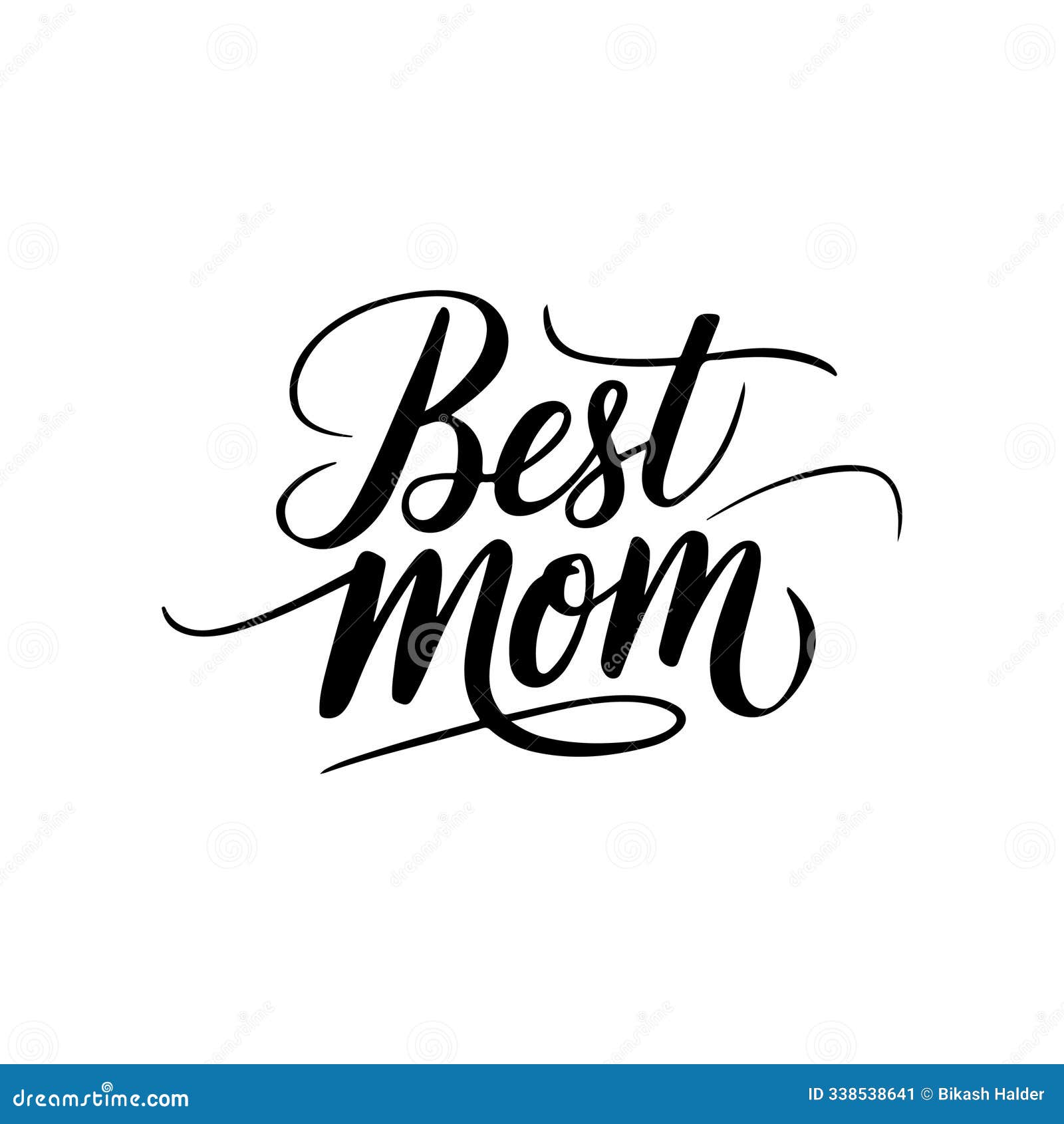 Elegant Best Mom Typography Vector for Celebrations Stock Vector ...