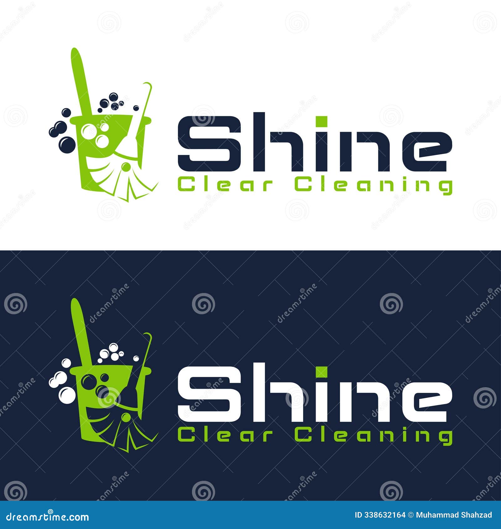 Shine Clear Cleaning Logo and Business Logo Design Stock Vector ...