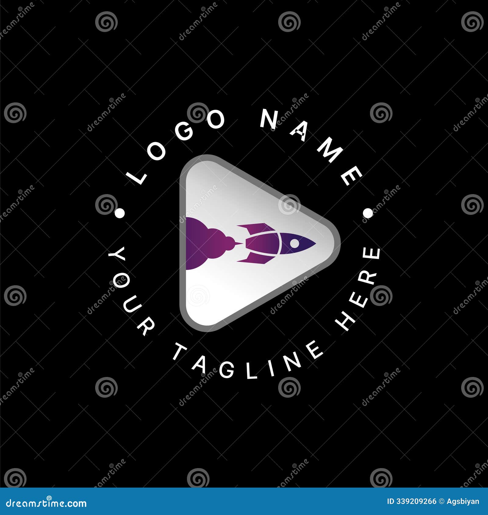 Triangle Fast Fly Space Tech Rocket Comet Related To Galaxy Project ...