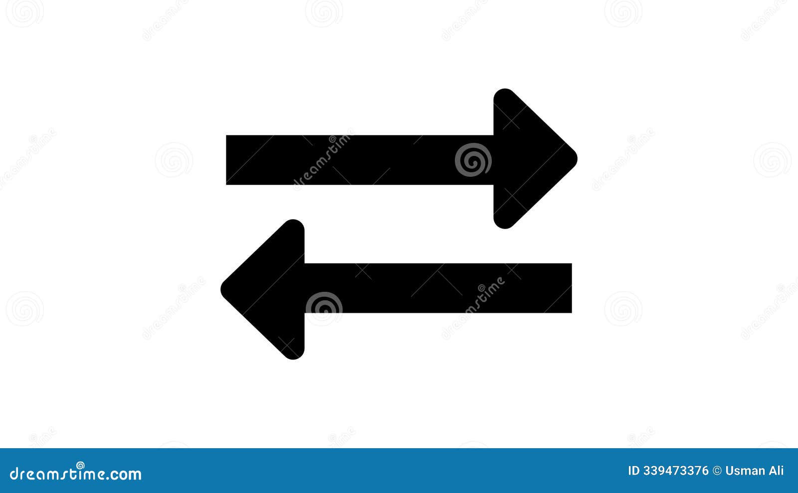 Right left arrows icon stock illustration. Illustration of frequently ...