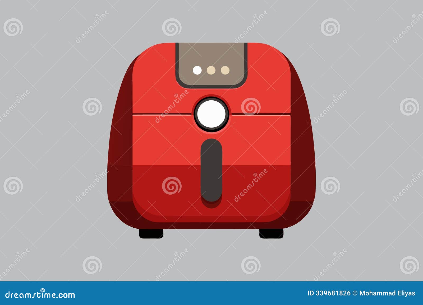 Air Fryer Vector Art Illustration Stock Illustration - Illustration of ...