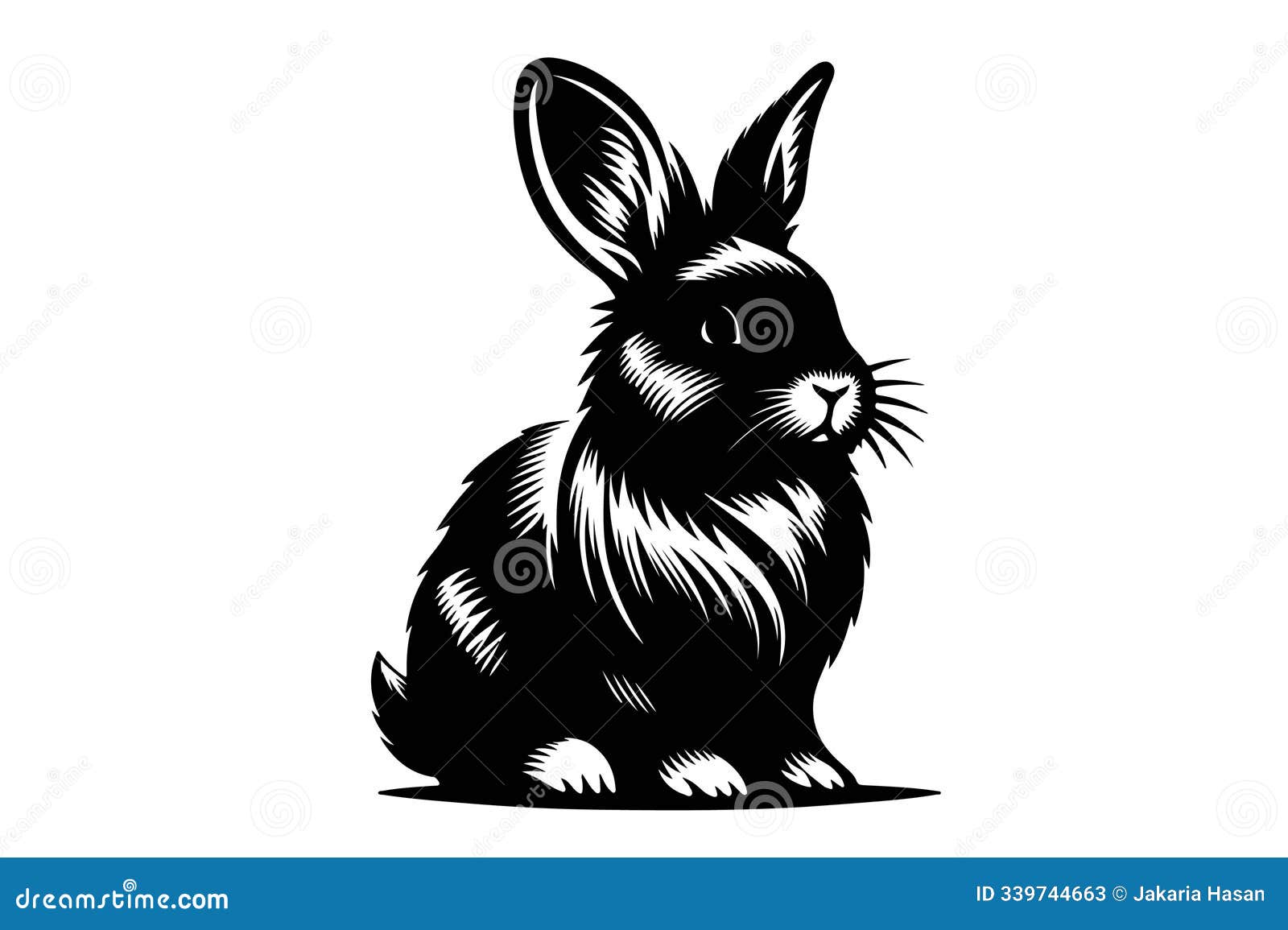 Silhouette Rabbit Logo Icon Design Elegant and Playful Rabbit Icon ...