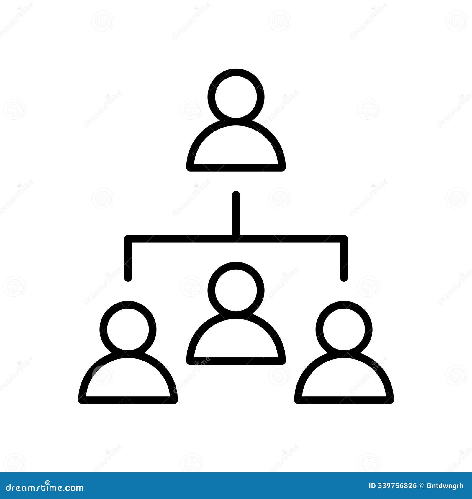 Organization Chart Hierarchy Vector Icon. Enterprise Management Stock ...