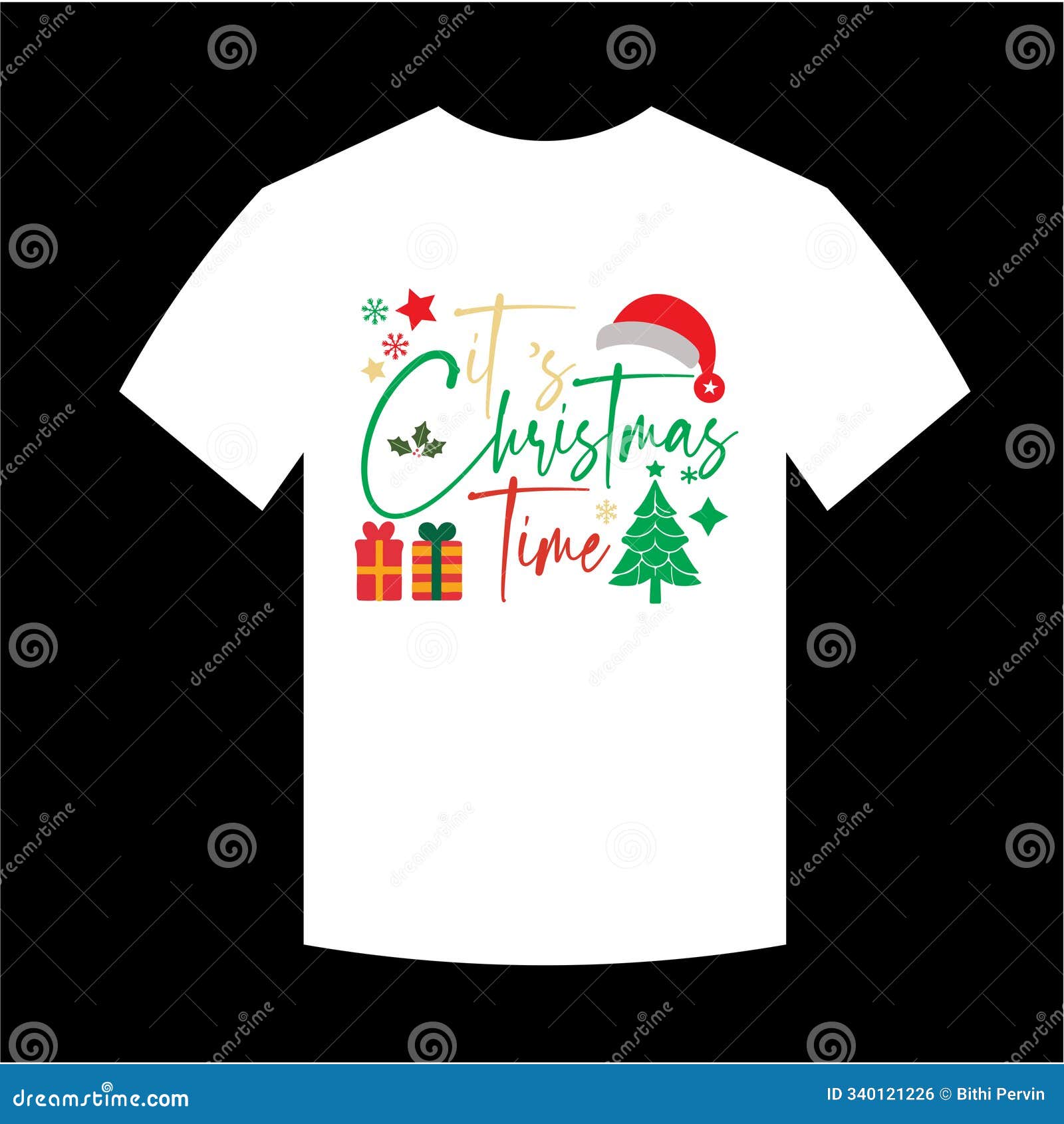 It is Christmas time . stock vector. Illustration of reindeer - 340121226