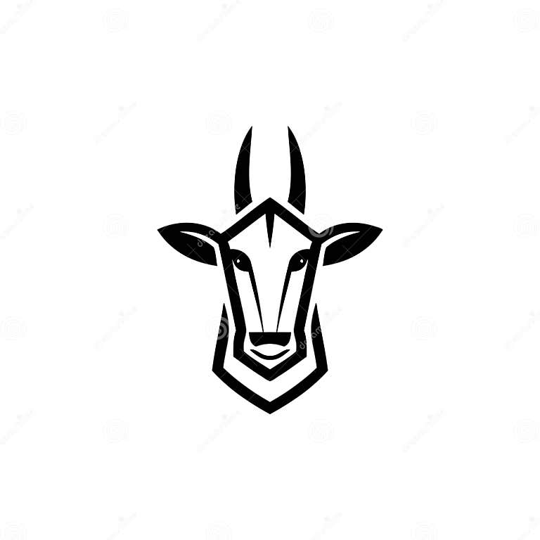 Simple Cow Logo. Cow Made in a Simple Style that Looks Elegant and ...