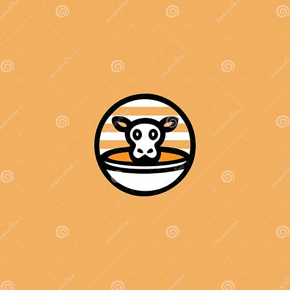 Simple Cow Logo. Cow Made in a Simple Style that Looks Elegant and ...