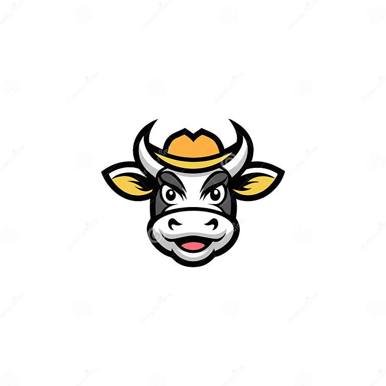 Simple Cow Logo. Cow Made in a Simple Style that Looks Elegant and ...