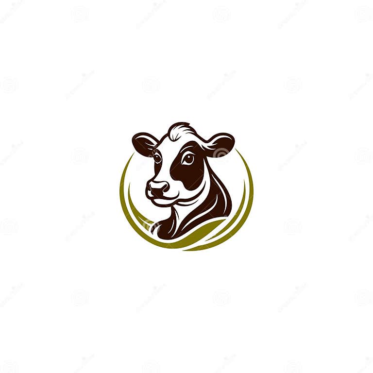 Simple Cow Logo. Cow Made in a Simple Style that Looks Elegant and ...