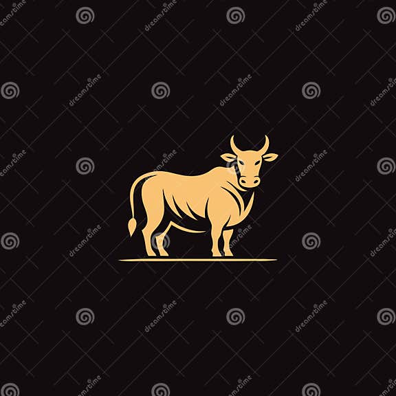 Simple Cow Logo. Cow Made in a Simple Style that Looks Elegant and ...