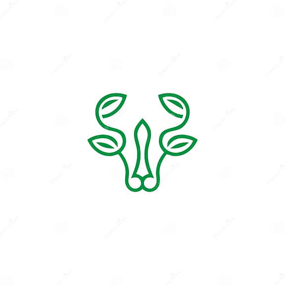 Simple Cow Logo. Cow Made in a Simple Style that Looks Elegant and ...