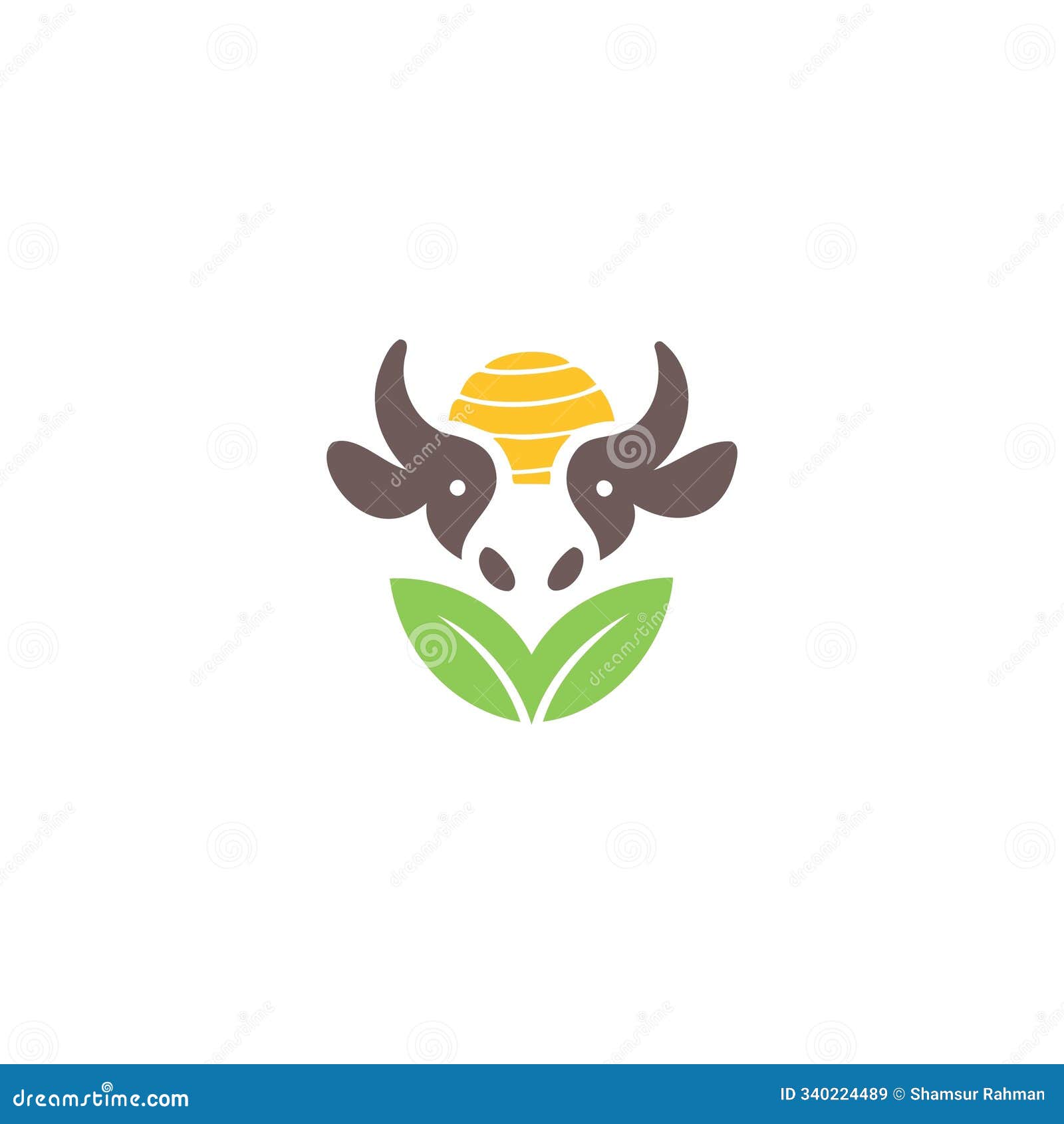 Simple Cow Logo. Cow Made in a Simple Style that Looks Elegant and ...