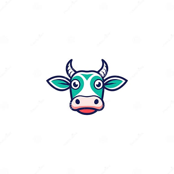 Simple Cow Logo. Cow Made in a Simple Style that Looks Elegant and ...