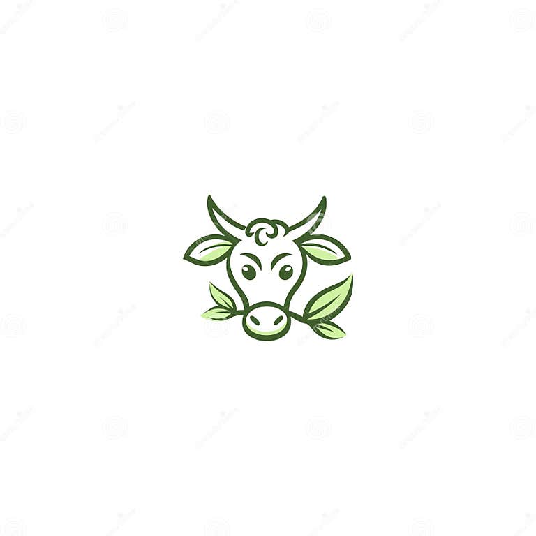 Simple Cow Logo. Cow Made in a Simple Style that Looks Elegant and ...