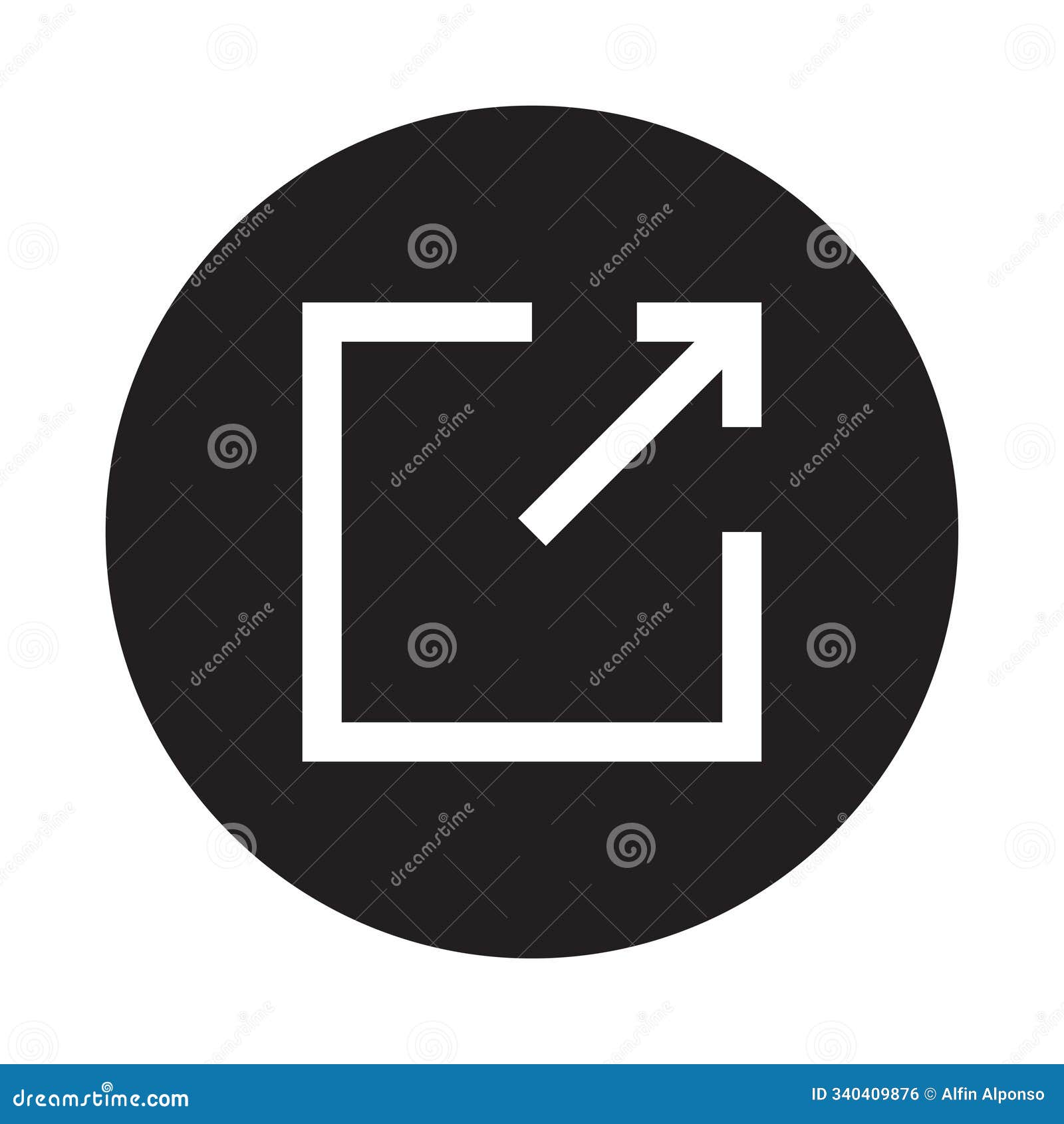Vector Go To Website Icon stock illustration. Illustration of arrow ...