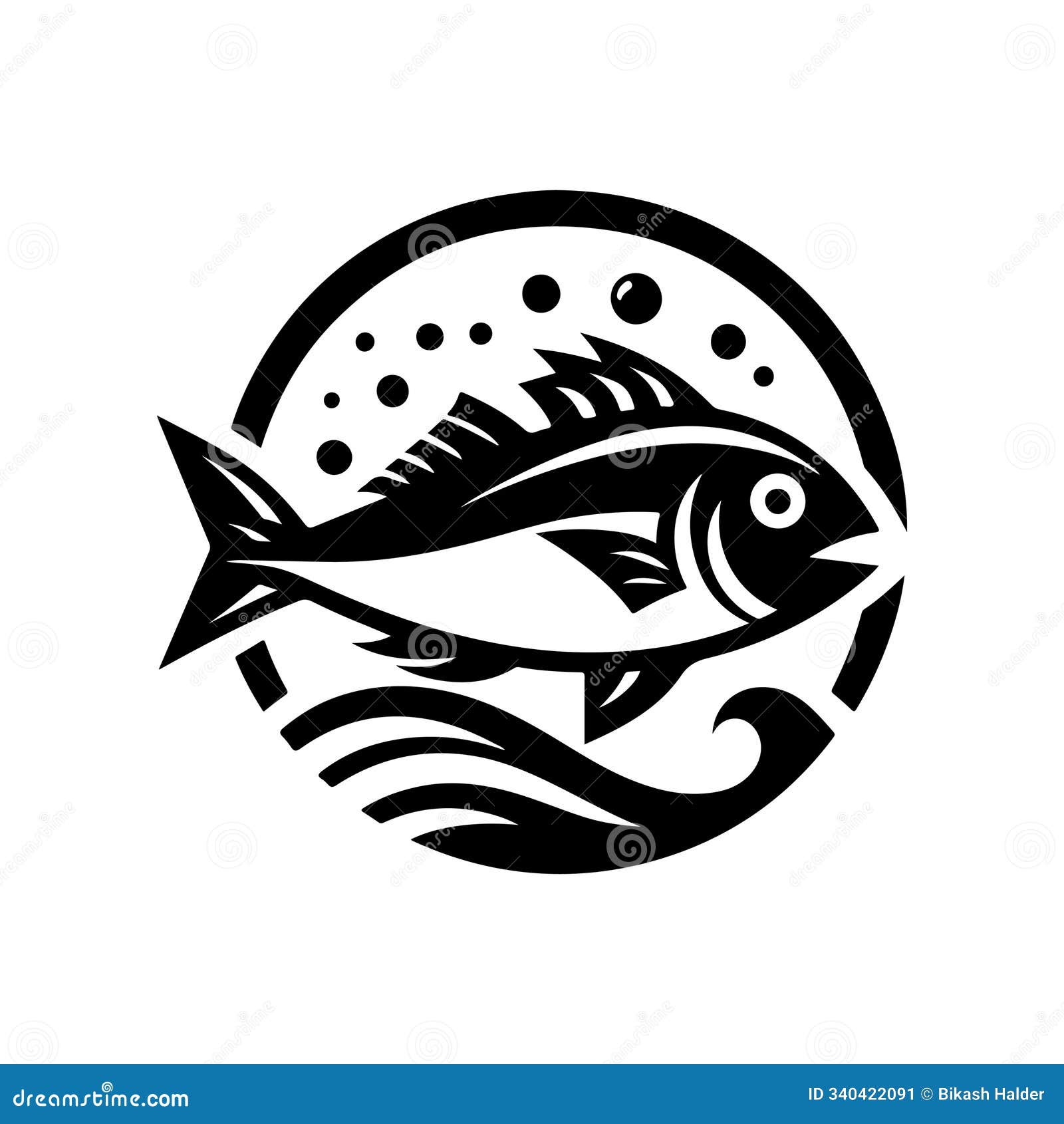 Colorful Fish Icon Design Art Stock Illustration - Illustration of ...