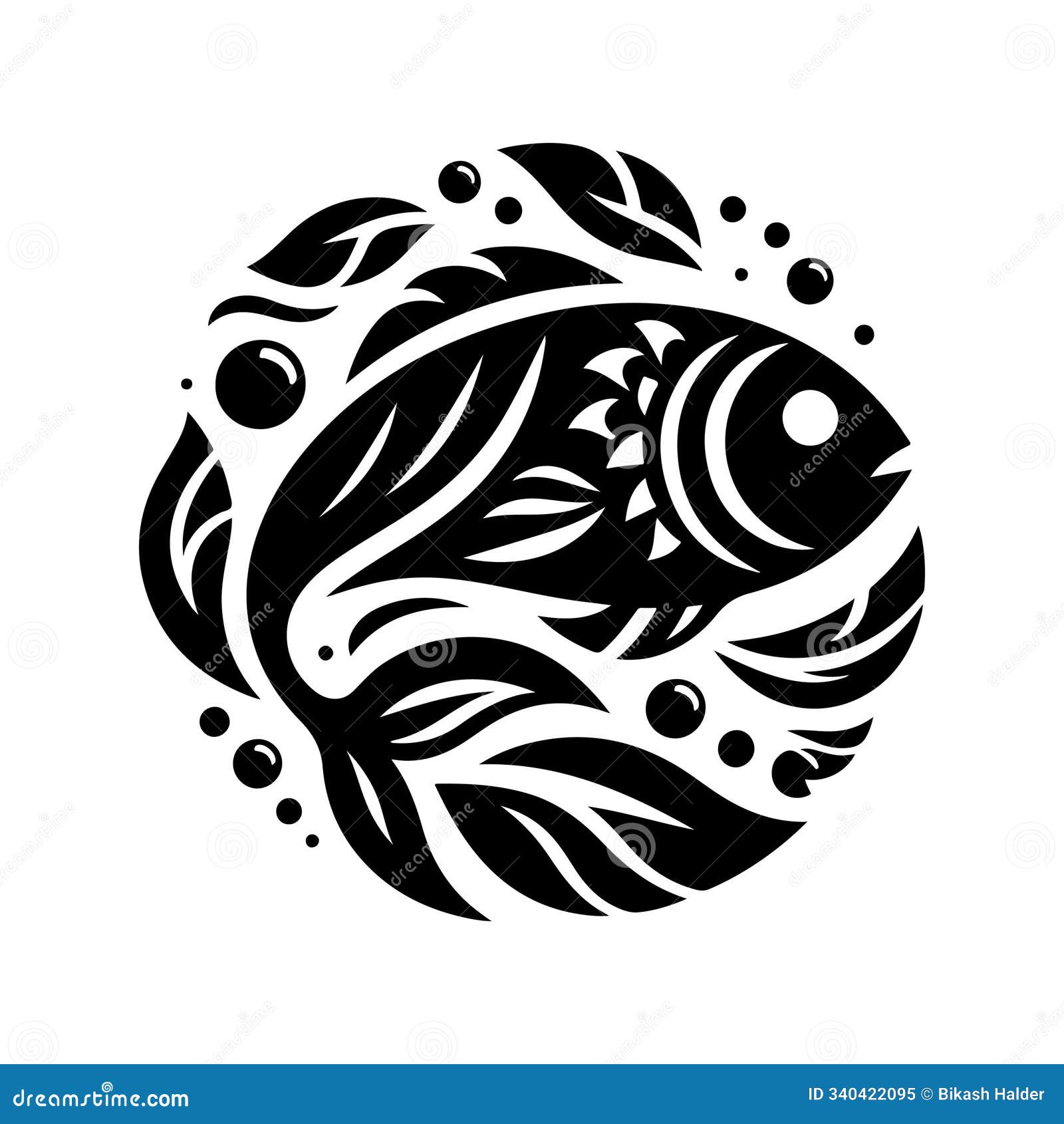 Expressive Fish Icon Design Idea Stock Illustration - Illustration of ...