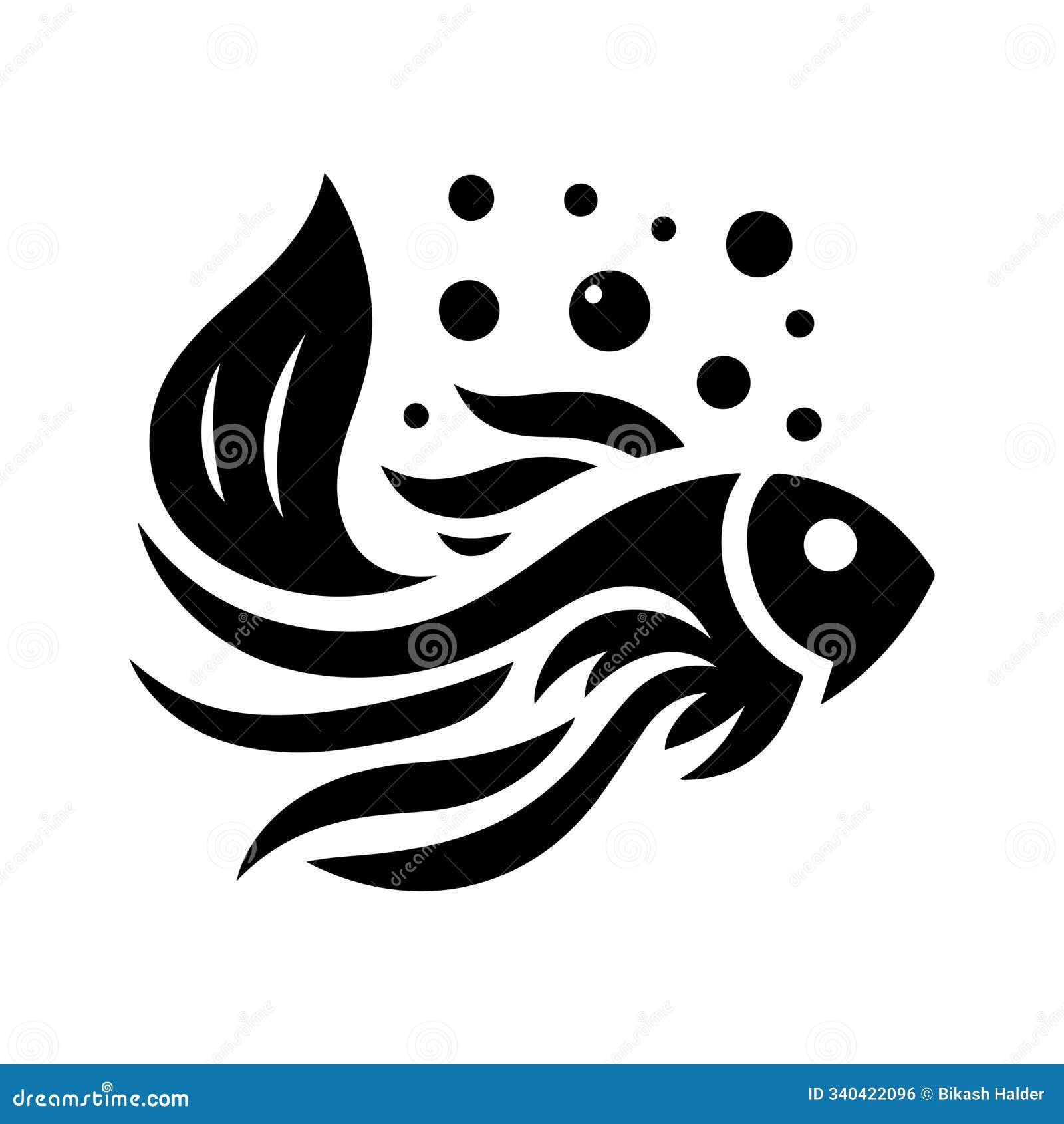 Vibrant Fish Icon Design Graphic Stock Illustration - Illustration of ...