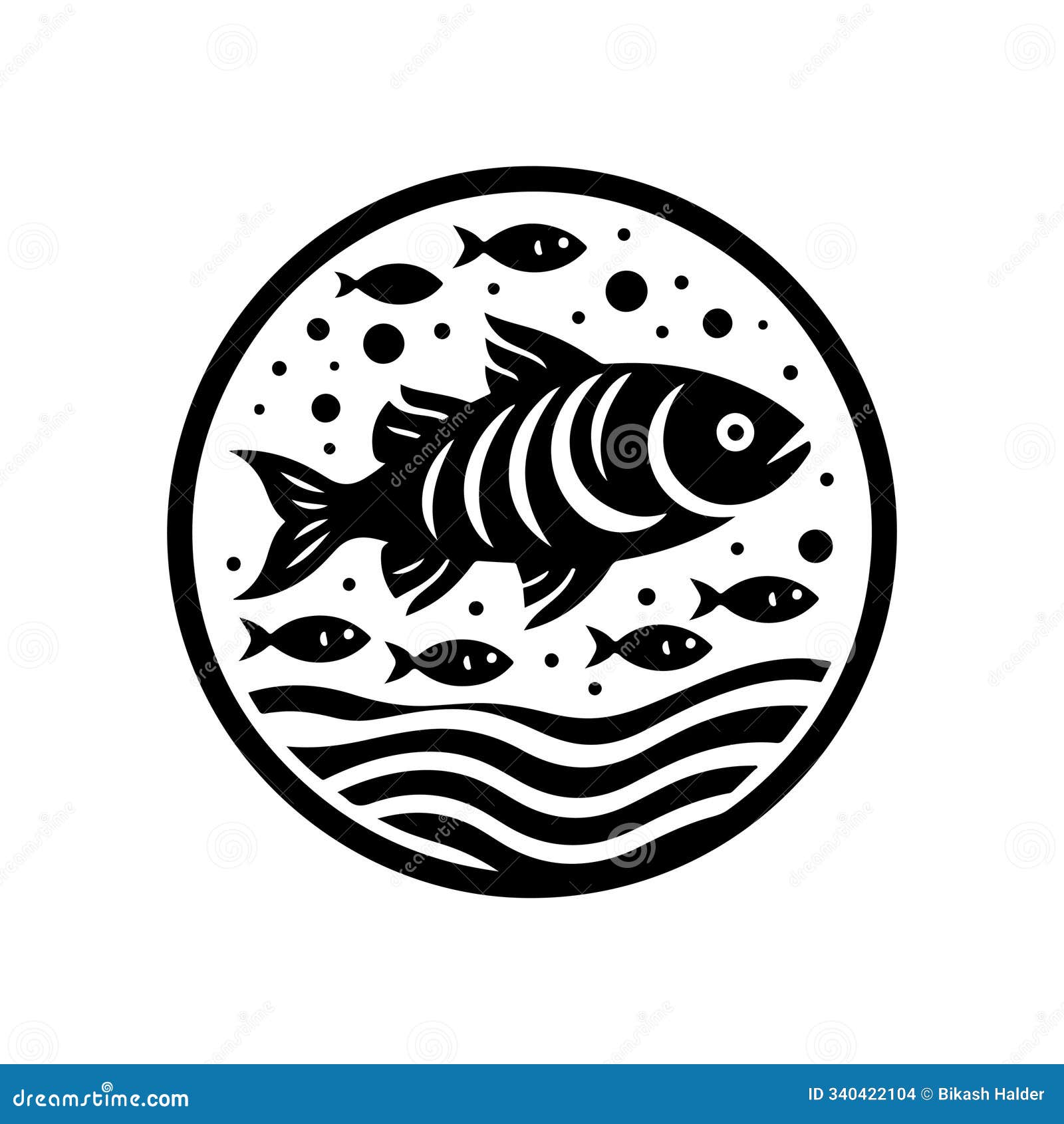 Kawaii Fish Icon Design Theme Stock Illustration - Illustration of ...