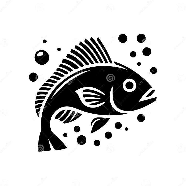 Cute Fish Icon Design Vector Stock Illustration - Illustration of ...