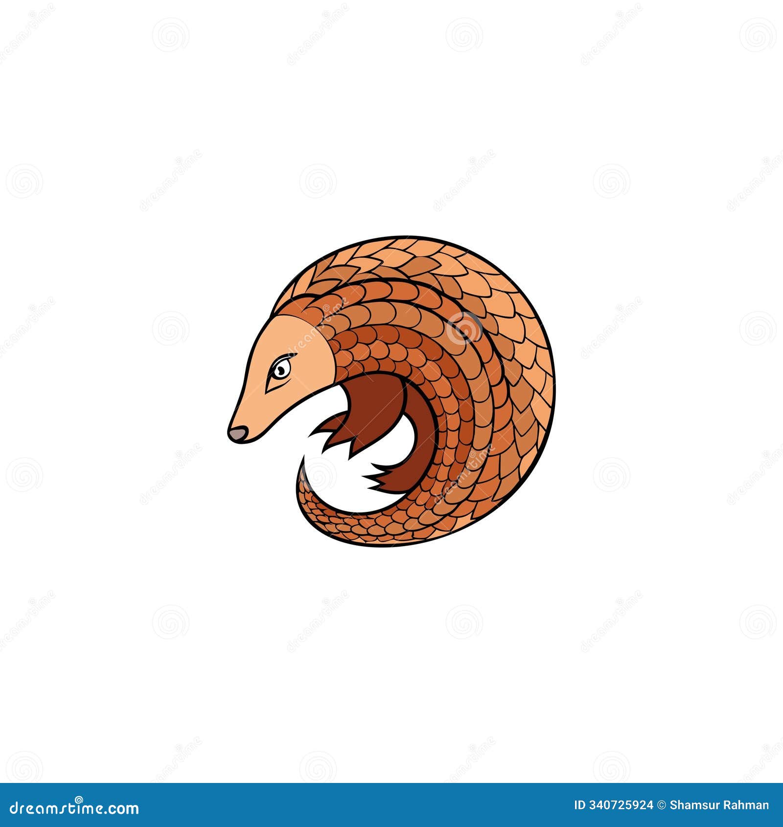 Pangolin Logo. Pangolin Logo Made in Monoline Style Very Simple Not ...