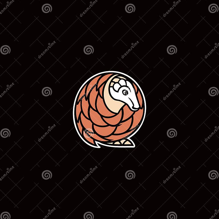 Pangolin Logo. Pangolin Logo Made in Monoline Style Very Simple Not ...