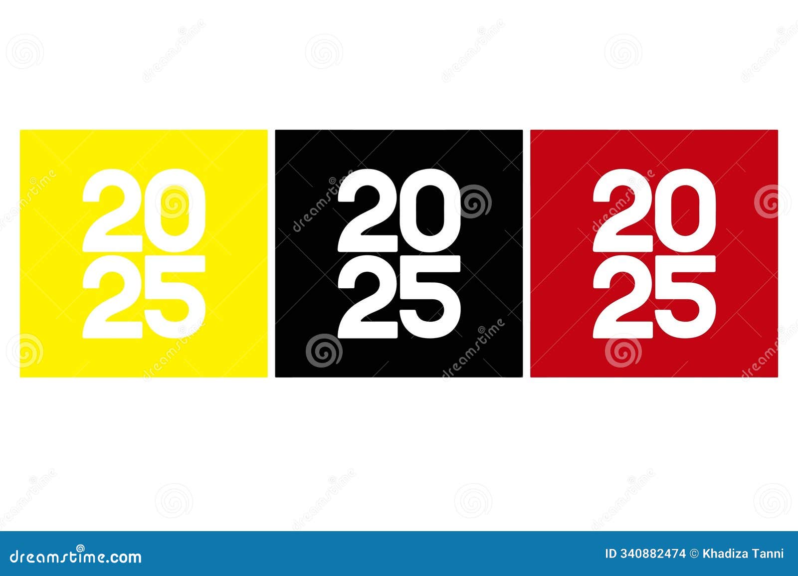 Vibrant Visions of 2025 Vector Art and Illustration Stock Illustration ...