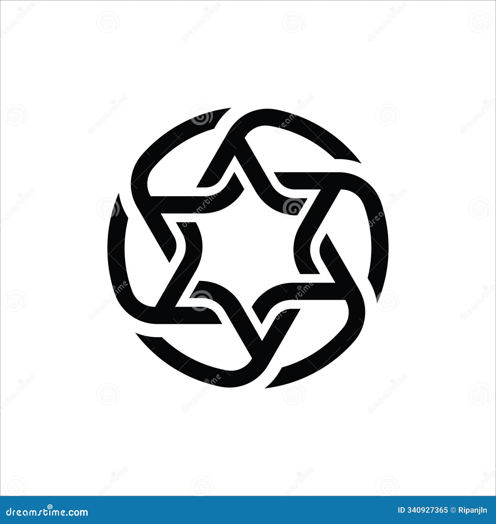 Spark Star Geometry Logo Design Inspiration Stock Illustration ...
