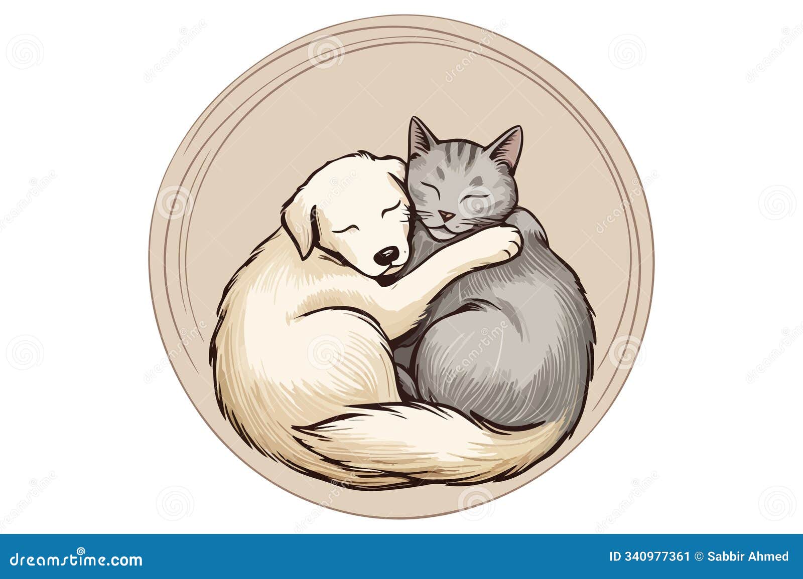 Creative Pet Care Logo, Carton Dog and Cat, Love Care Pappy S Stock ...