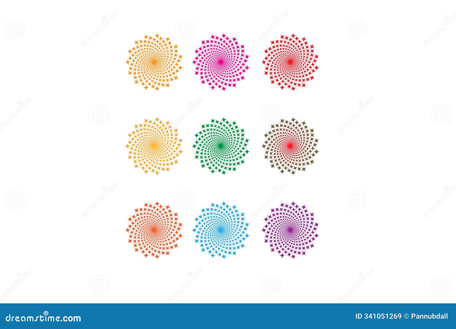 Abstract Color Dots Pattern. Vector Design Stock Vector - Illustration ...
