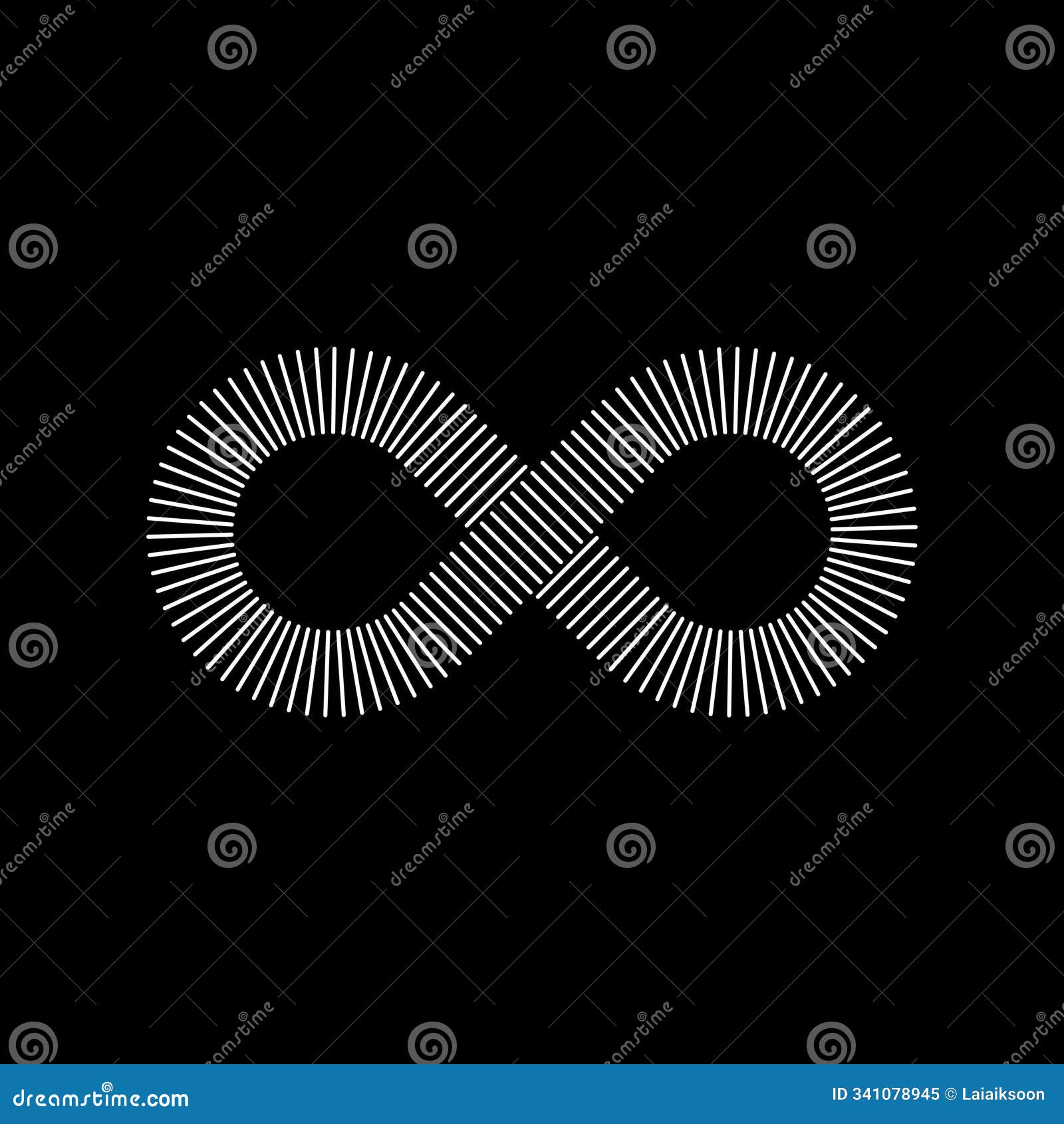 Infinity Symbol With Lines Symbol Icon, Eternal, Limitless, Endless ...