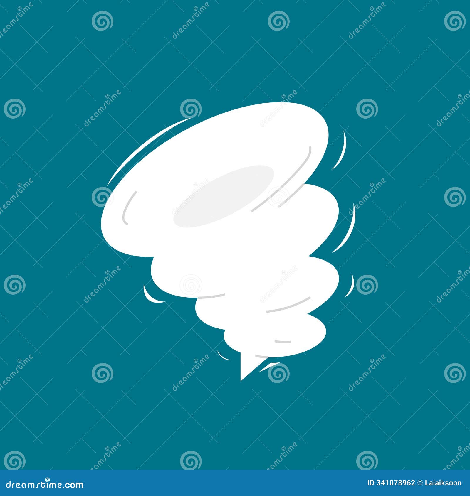 Tornado Icon. Cyclone Yellow Sign. Spiral Tornado. Blow Hurricane ...