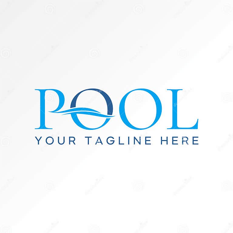 Initial Text Word Pool Font Swimming Water Related To Swim Monogram ...