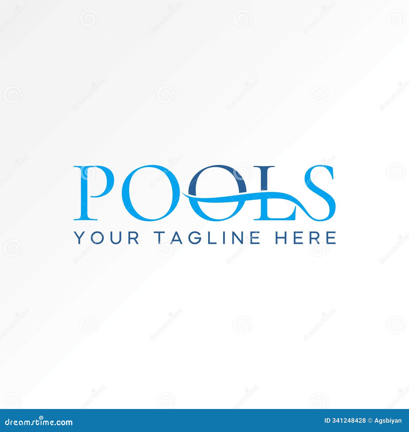 Text Word Initial Pools Font Swimming Water Relate To Swim Monogram ...