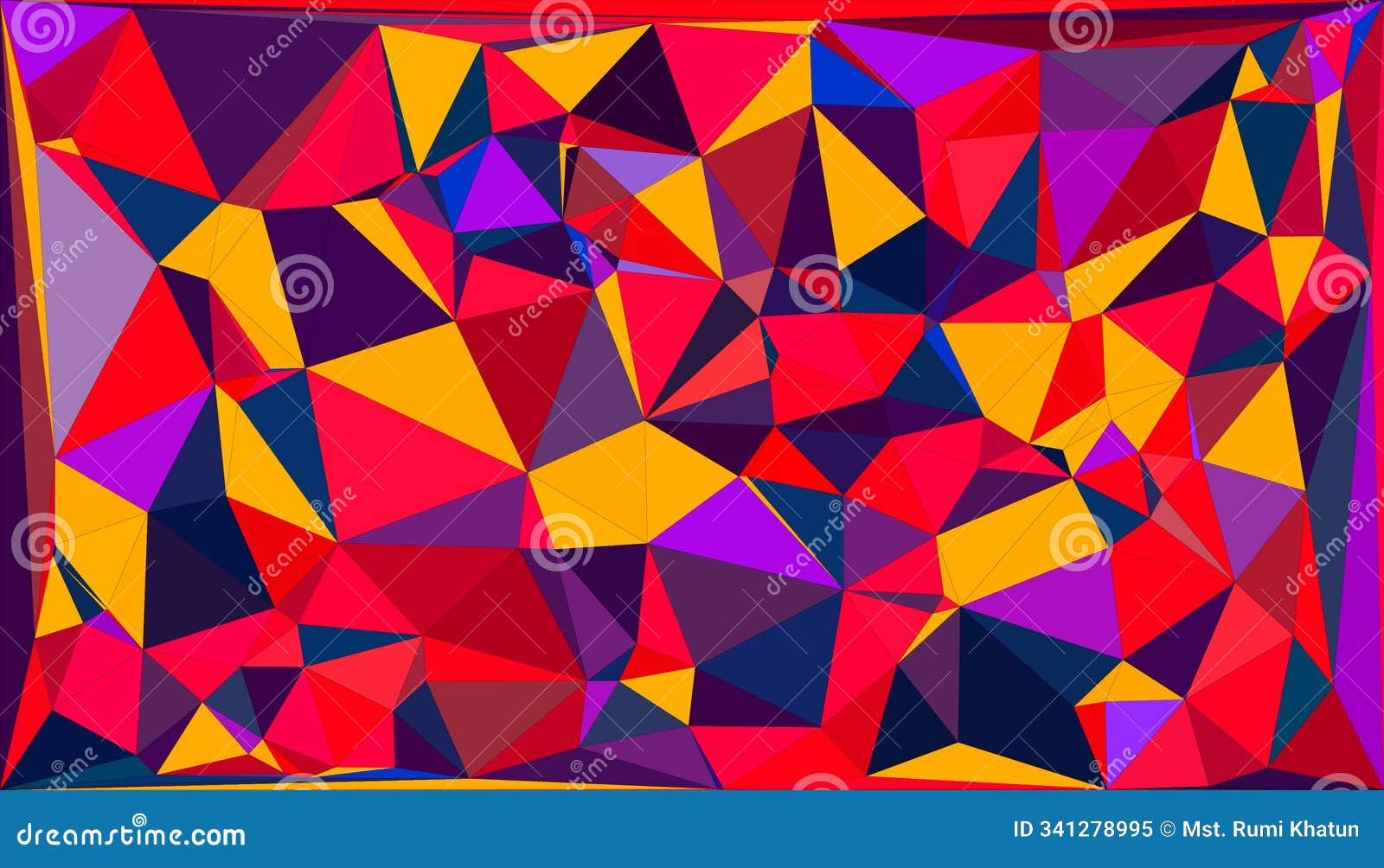Vibrant Polygonal Background Featuring a Stunning Blend of Multi ...