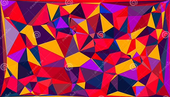 Vibrant Polygonal Background Featuring a Stunning Blend of Multi ...